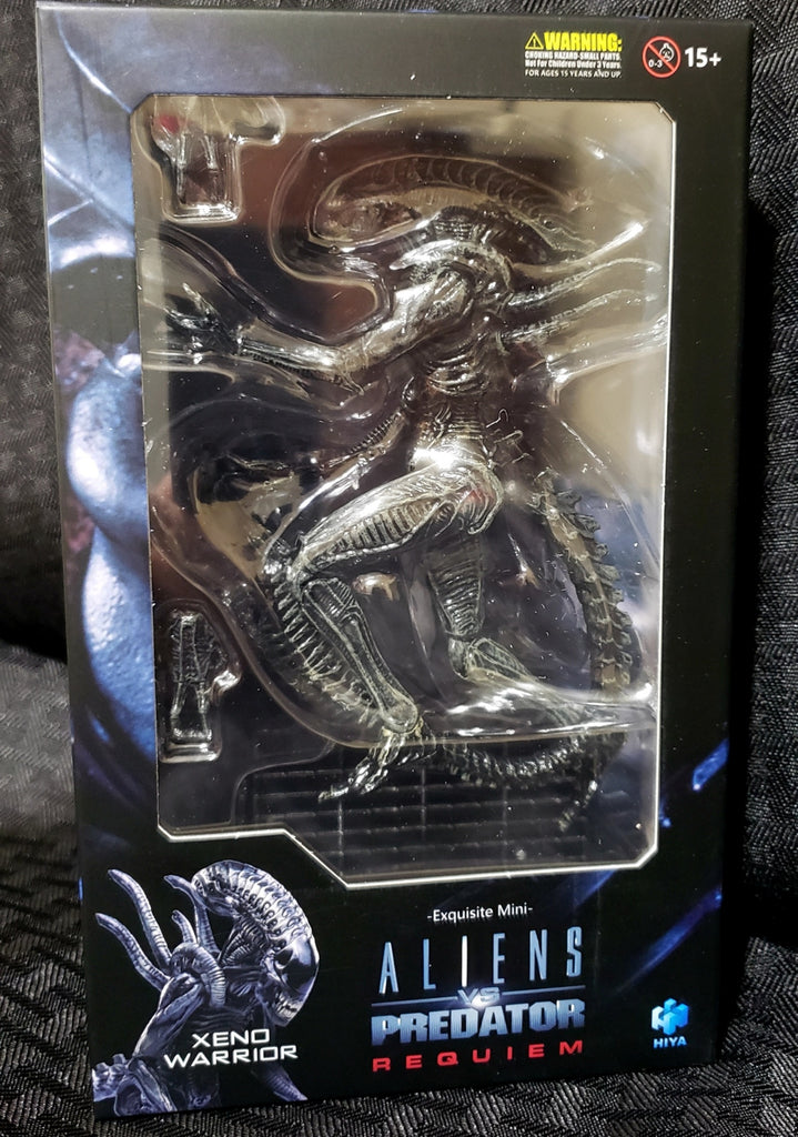 Hiya Toys AvP Alien vs Predator Requiem Xeno Warrior 1/18 Scale Figure ...