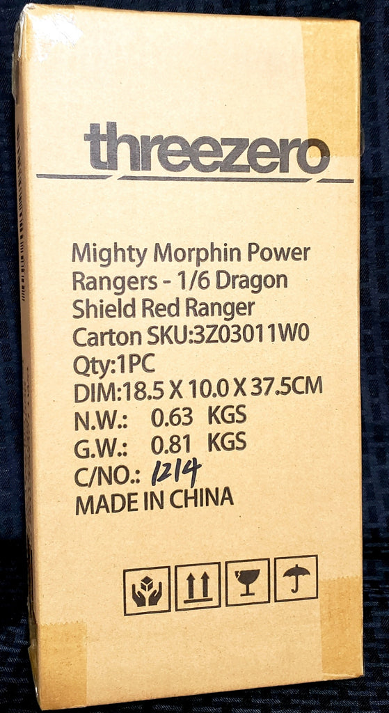 ThreeZero Power Rangers Dragon Shield Red Ranger 1:6 Scale Figure ...